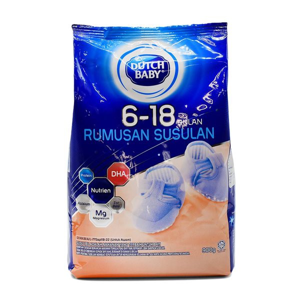 Dutch Baby RUMUSAN SUSULAN (Infant Milk Powder) 6-18 Bulan 900g | Shopee Malaysia