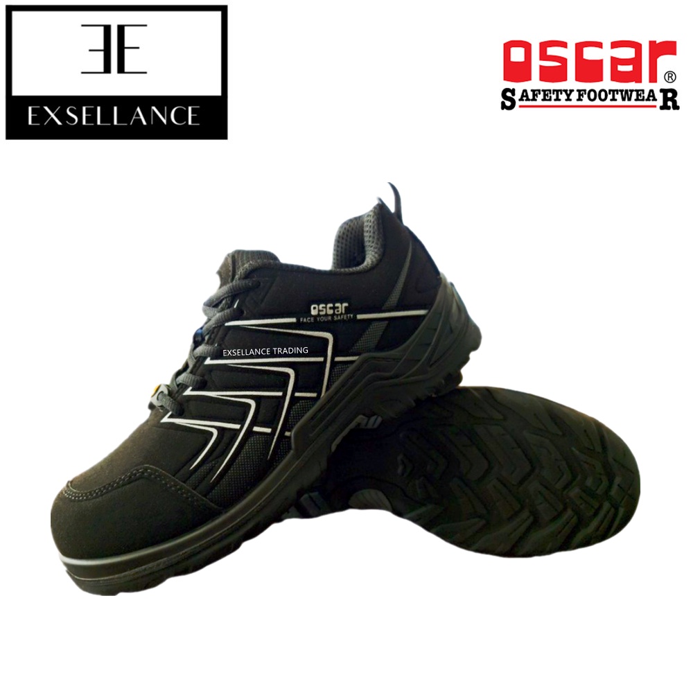 Oscar Safety Shoes Explorer 171 Low Cut Black | Shopee Malaysia