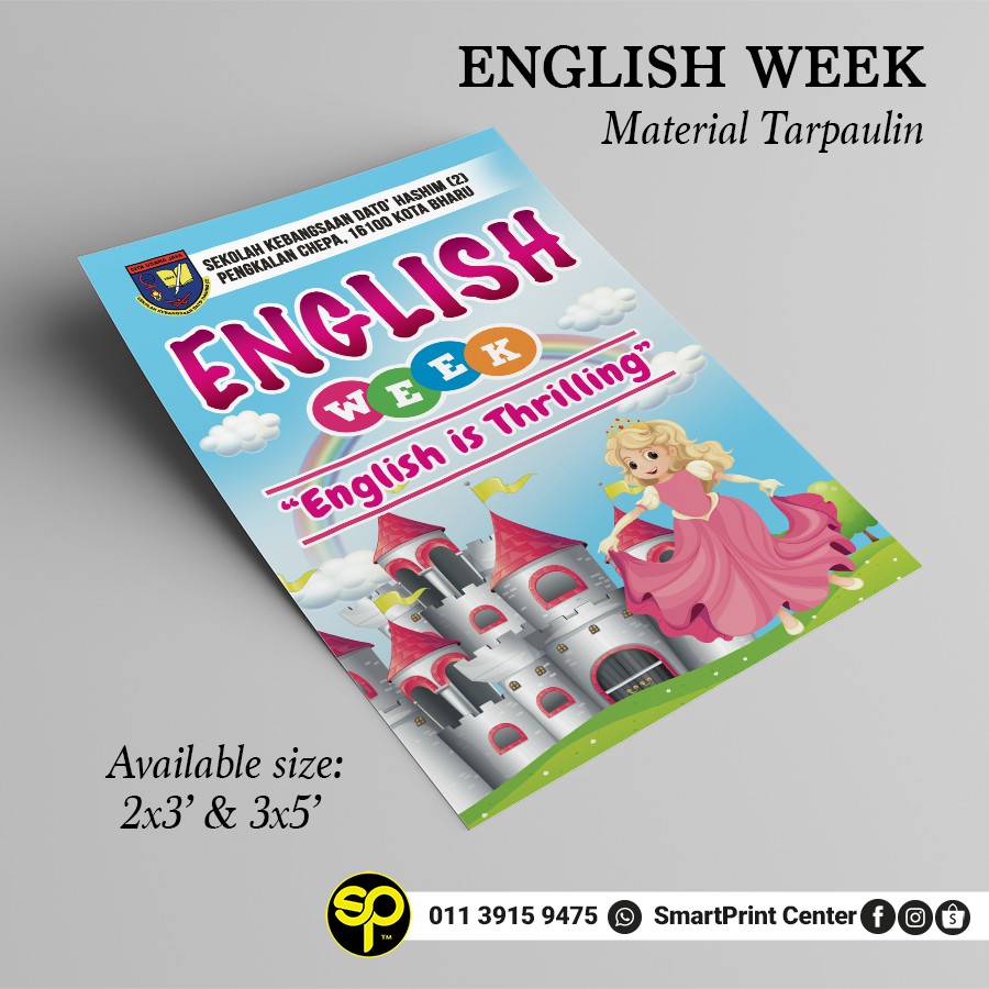 BUNTING ENGLISH WEEK (EDITABLE) | Shopee Malaysia