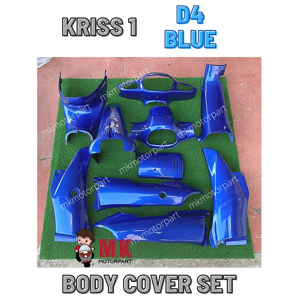 Modenas KRISS 1 Body Cover Set Kriss110 Biru ( D4 BLUE )(10PCS) M-Seki ...