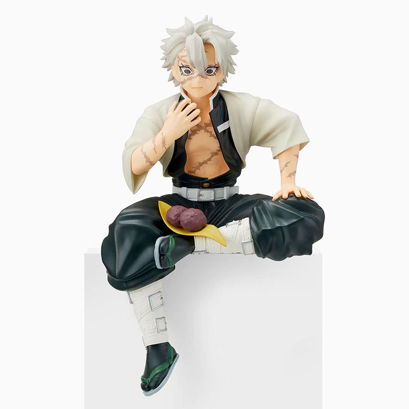 Demon Slayer Anime Figure Sitting position eat rice PVC Figure Model ...