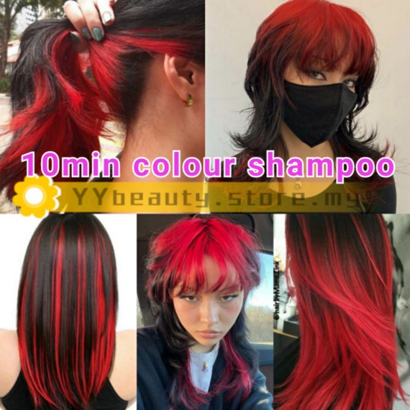 HAIR DYE FIRE RED网红色 30ML（REPACK).Fire red / Flowery red red dye hair ...