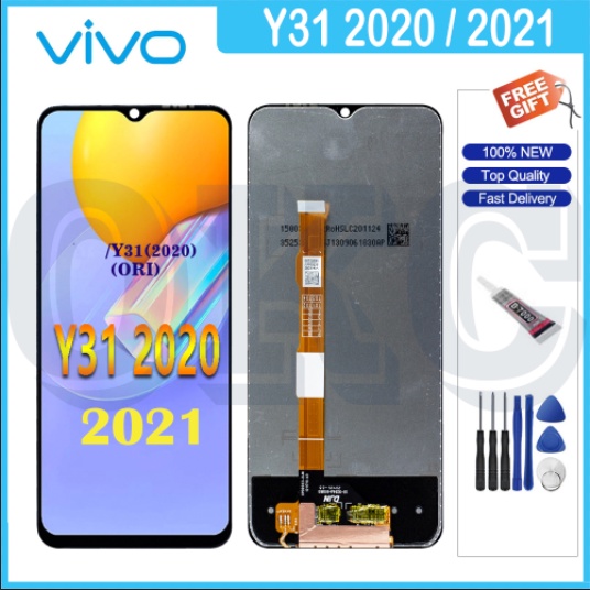 Original VIVIO Y31 2020 2021 LCD with Frame Display Touch Screen Digitizer Full Set Assembly LCD ...