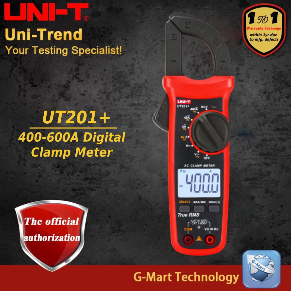 UNI-T UT201+ 400-600A Digital Clamp Meter | Shopee Malaysia