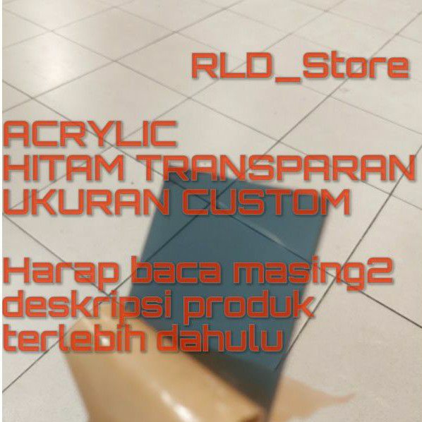 Transparent Black Acrylic 5mm Custom Sheet (Acrylic Sheet) | Shopee ...