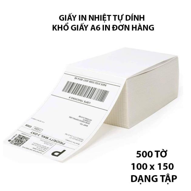 Thermal paper 100x150, A6 size, pre-adhesive layer, convenient order ...