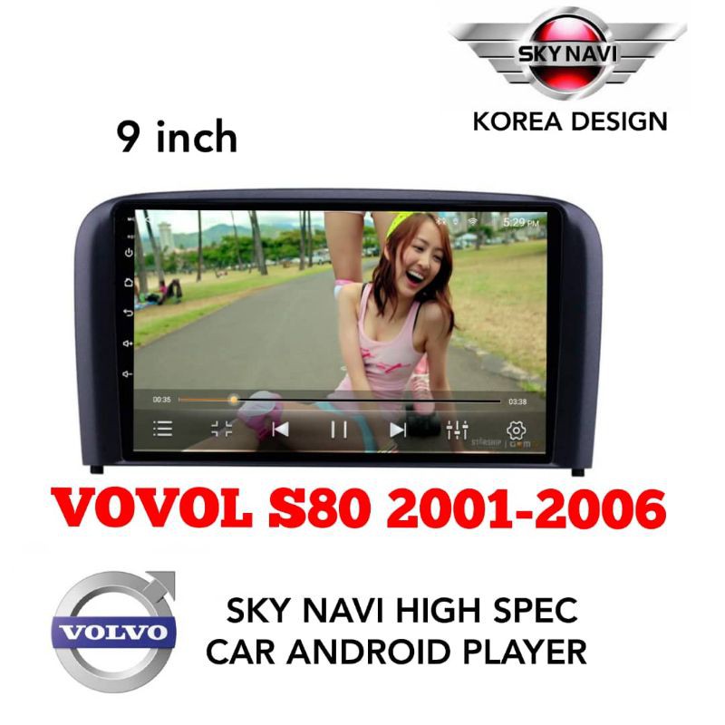 VOVOL S80 2001-2006 SKY NAVI HIGH SPEC CAR ANDROID PLAYER | Shopee Malaysia