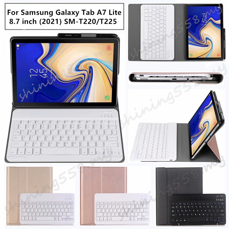 Samsung Galaxy Tab A7 Lite 8.7 2021 SM-T220 T225 Bluetooth Keyboard ...