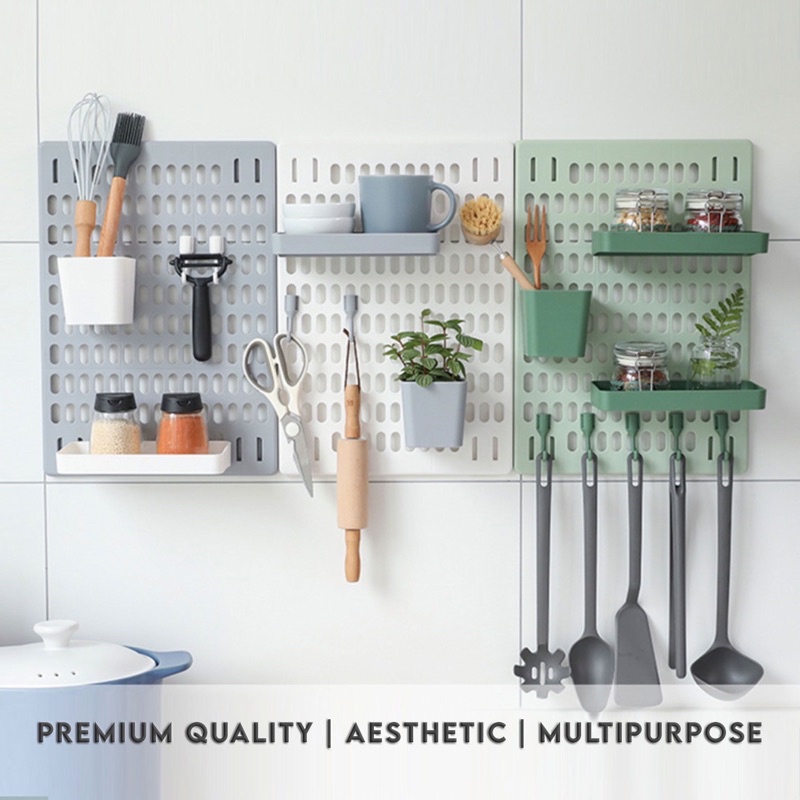 Pegboard Peg Board Perforated Board Modular Mount Accessories Hook ...