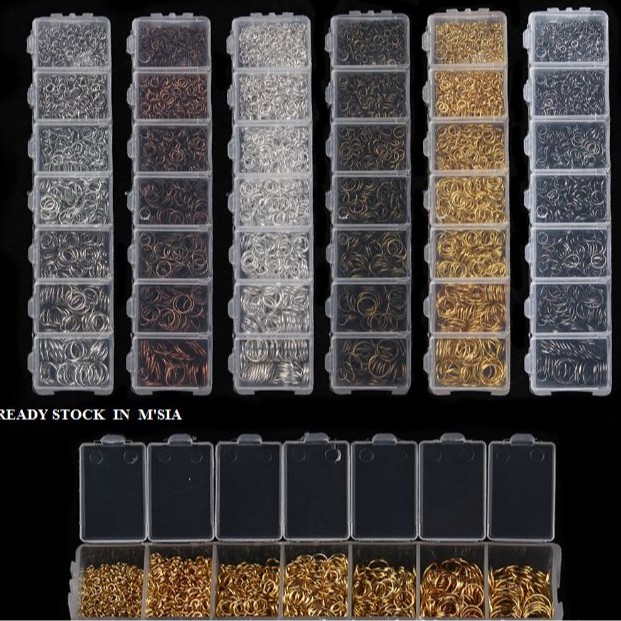 Double ring necklace ring jewelry connection ring boxed 1450 pcs/box ...