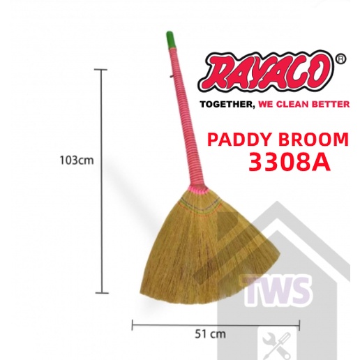 RAYACO RY543 MULTI PURPOSE PLASTIC PADDY BROOM C/W HANDLE SUPER RINGAN ...