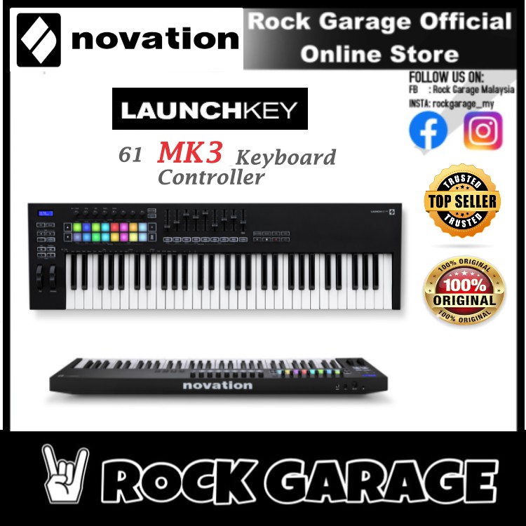 Novation Launchkey 61 MK3 - Keyboard Controller | Shopee Malaysia