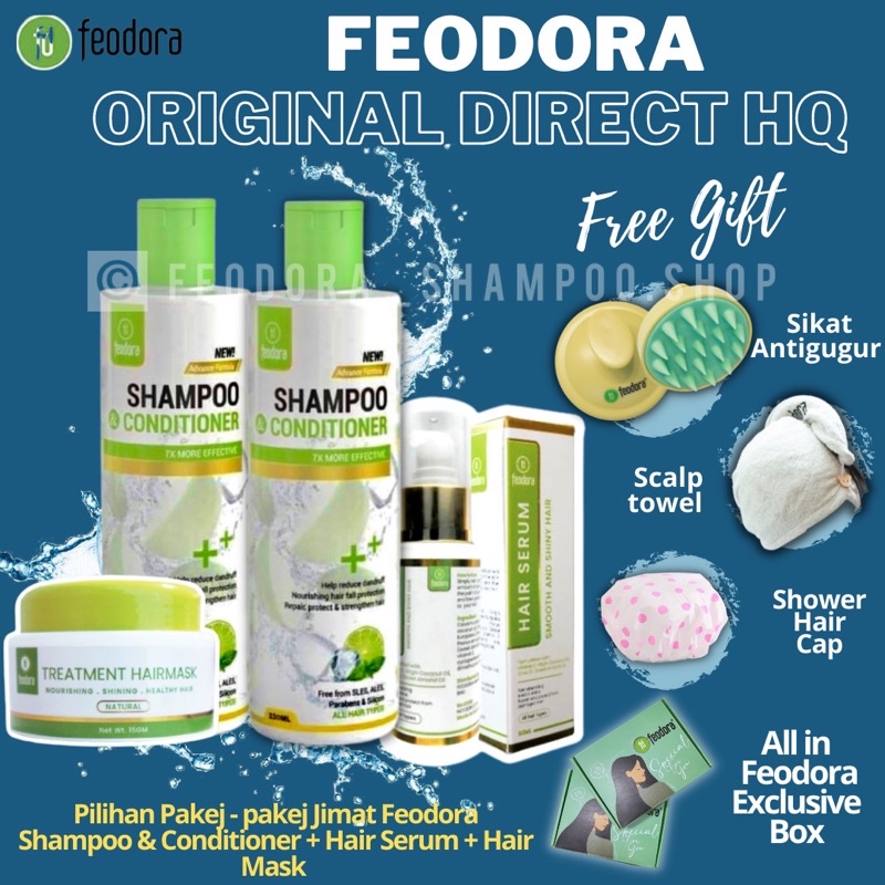 FEODORA SHAMPOO & CONDITIONER + HAIR SERUM + HAIR MASK | Shopee Malaysia