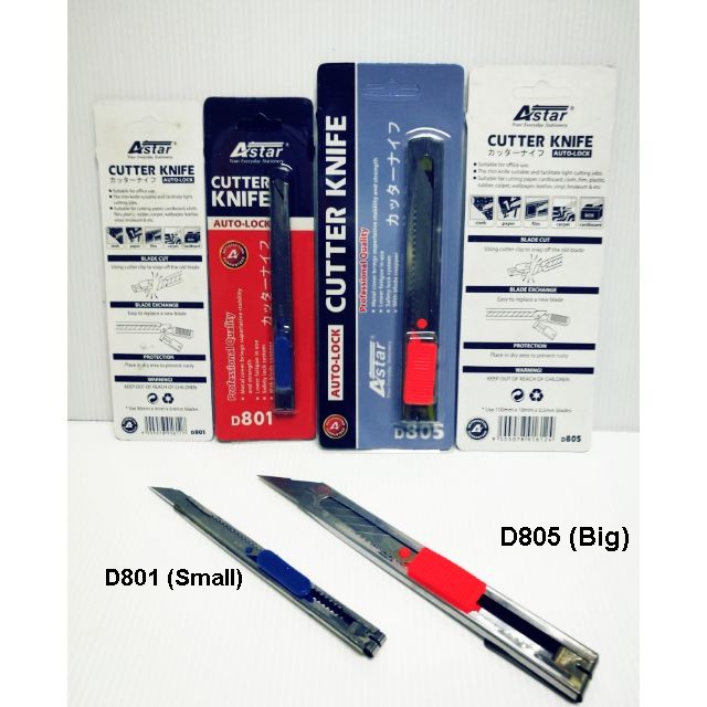 Astar Steel Cutter Knife/Pisau besi D801 (Small) / 805 (Big) | Shopee ...