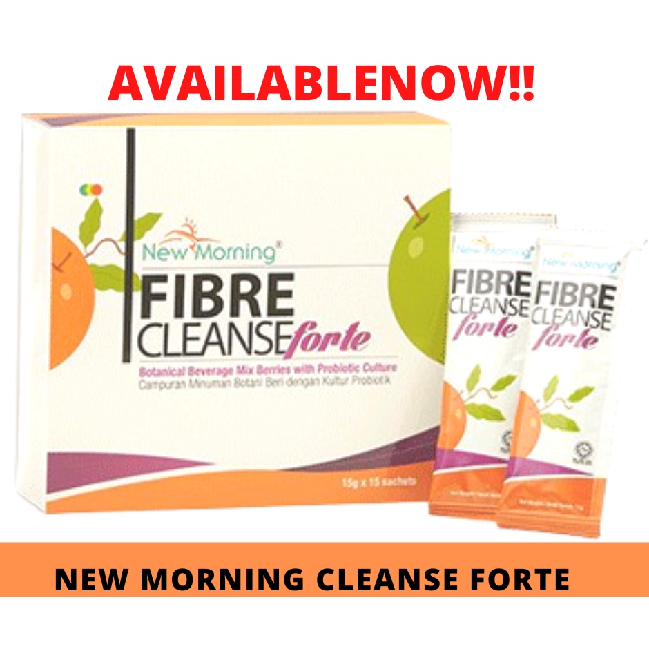 New morning Fibre Cleanse Forte 15X15 SACHETS | Shopee Malaysia