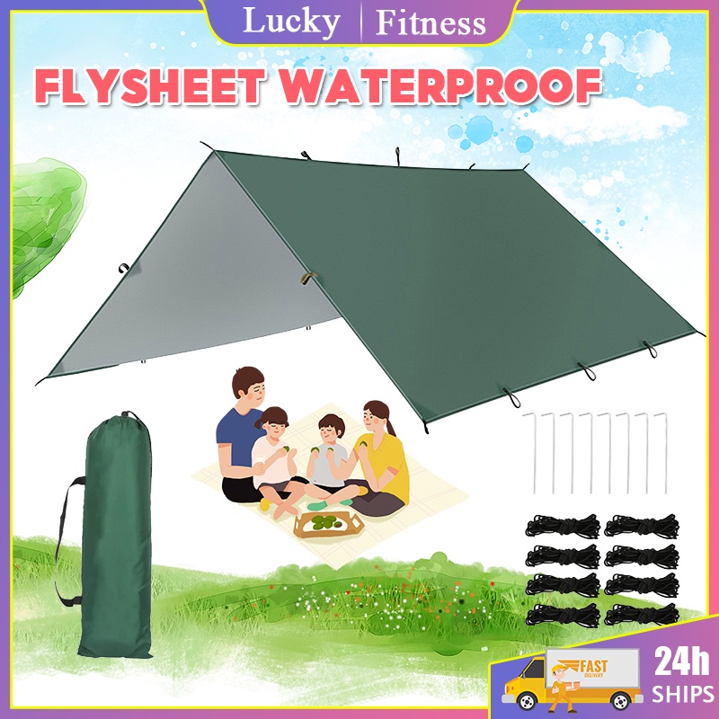 Ultralight Weight Flysheet Waterproof Groundsheet Camping Tarp Shelter ...