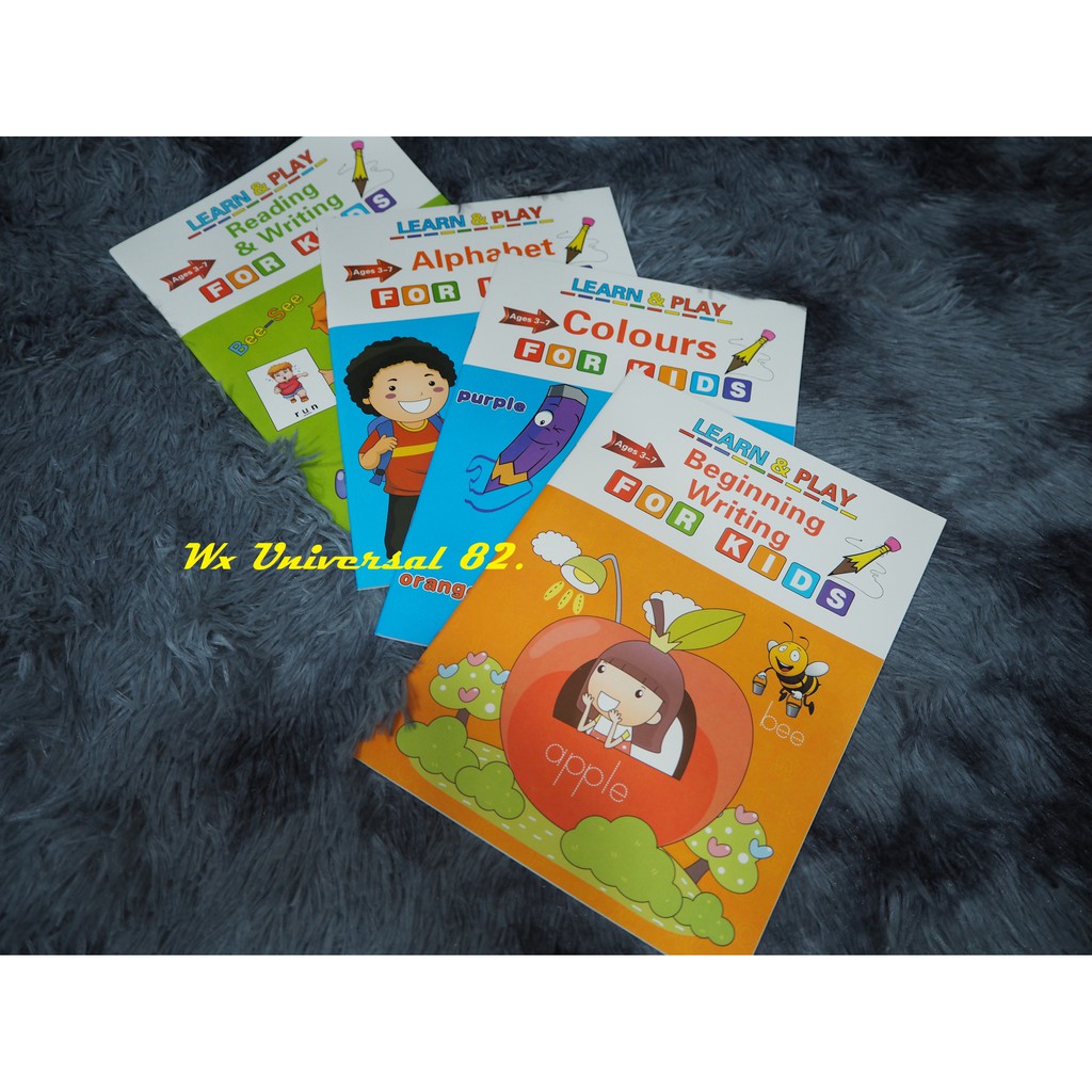 (READY STOCK)LEARN & PLAY KID BOOK ( COLOURS / READING&WRITING ...