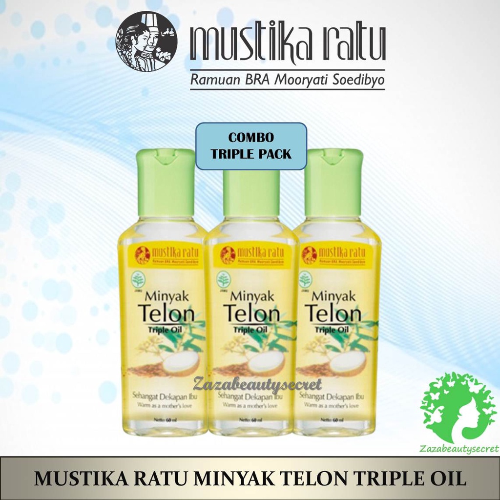 *HARGA RUNTUH*!!! Mustika Ratu Minyak Telon (Baby Oil) 60ml TRIPLE PACK ...