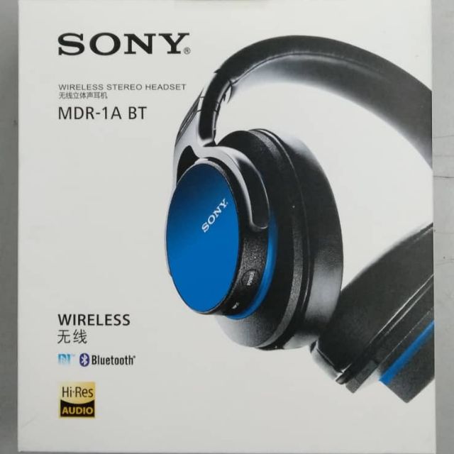Sony Headphone Bluetoorh (MDR1A) (Wireless stereo headset Hi-Res Audio) (Blue) | Shopee Malaysia