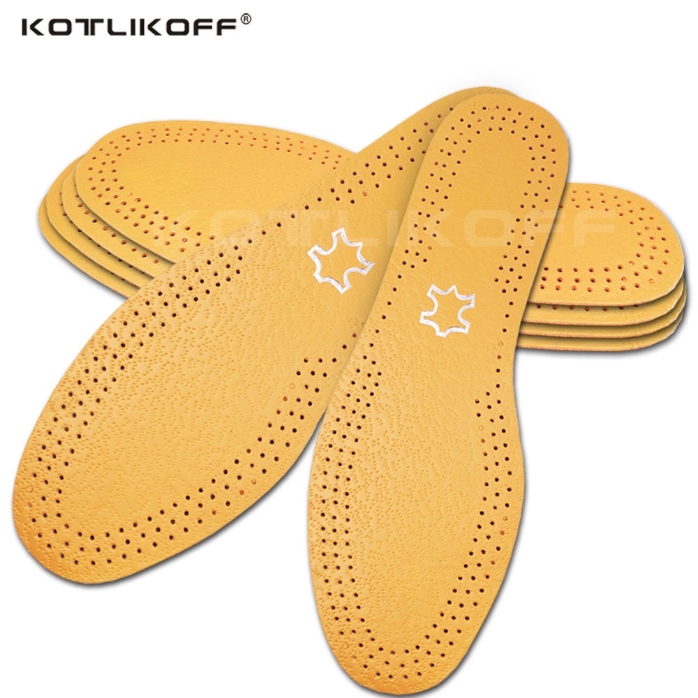 KOTLIKOFF Ultra Thin Breathable Deodorant Leather Insoles Instantly ...