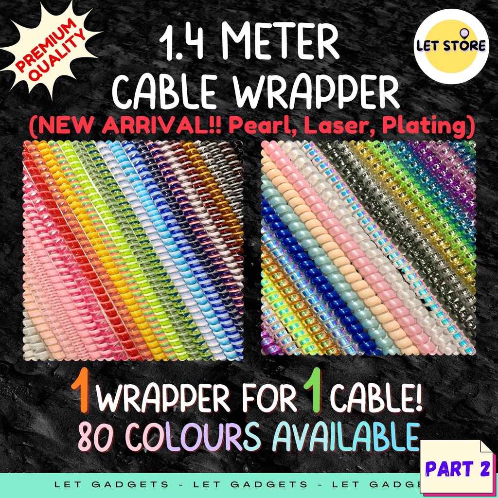 Cable Wrapper 1.4 Meter Cable Protector / Cable Wrapper Wire Protection ...