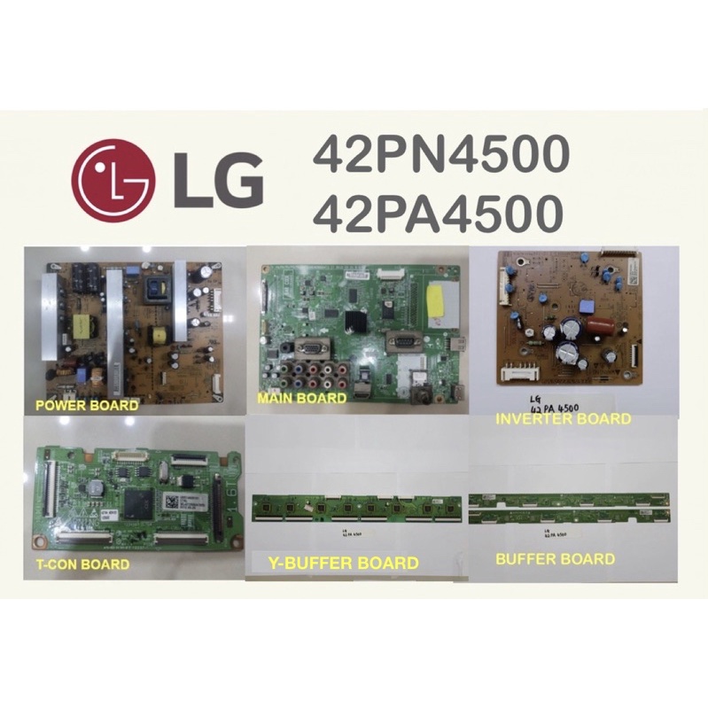 LG Plasma TV 42PN4500 42PA4500 Power Board EAX64276601 Main Board ...