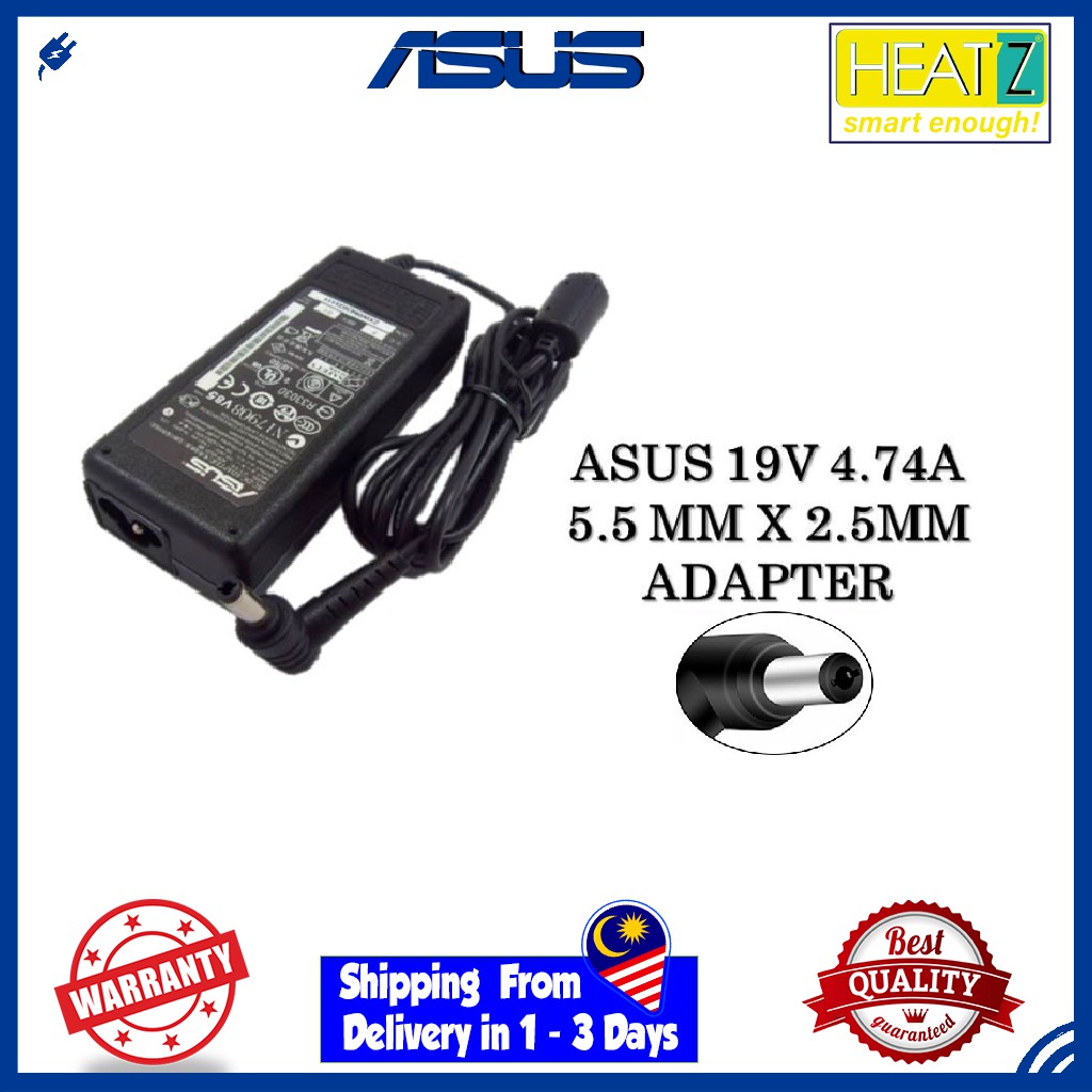 Asus A42J A43S K40 A45 K52 A56 K46 K53 K43 A45V A55 19V 4.74A 90W 5.5*2 ...