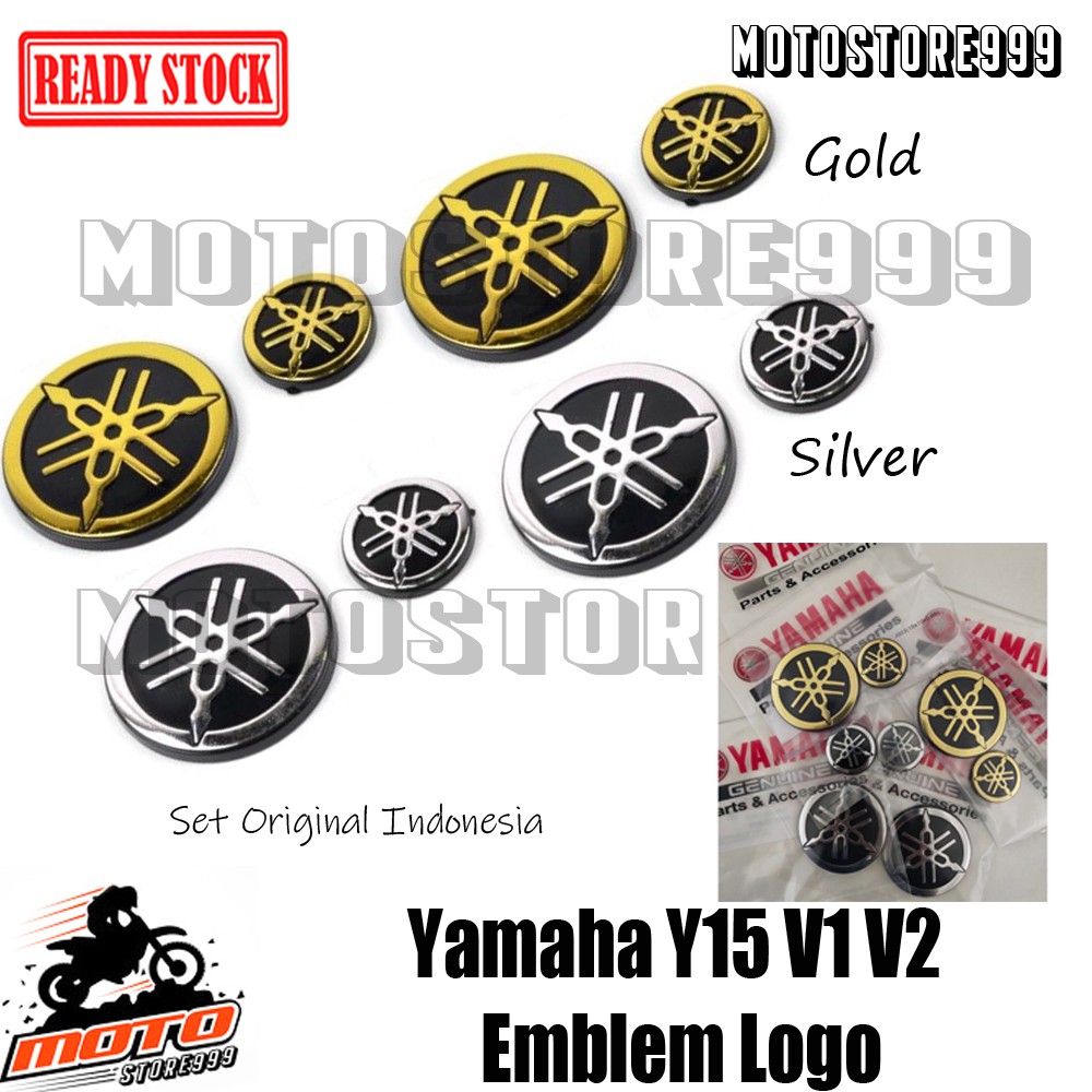 Yamaha Y15 V1 V2 Emblem Logo - Gold / Silver READY STOCK | Shopee Malaysia
