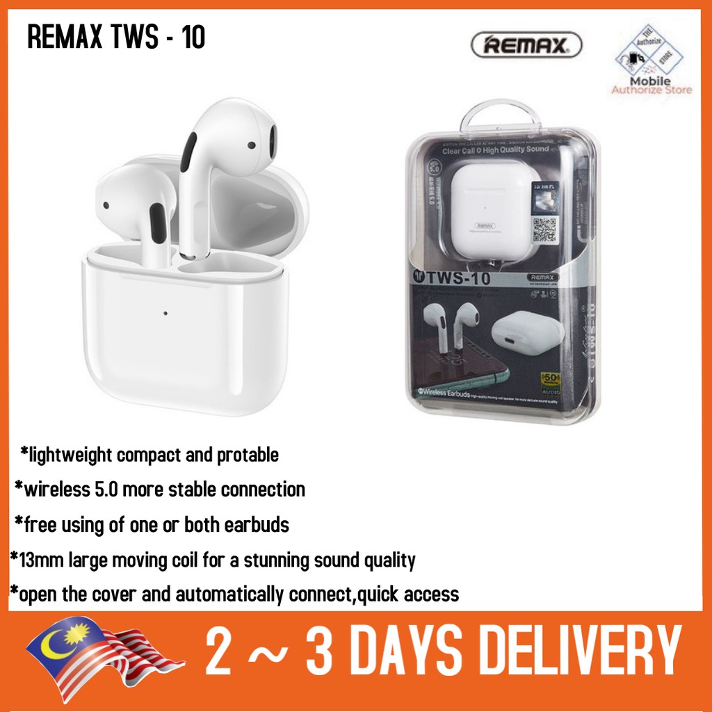 Remax TWS-10 /TWS-50I Bluetooth headset, high-definition sound quality ...