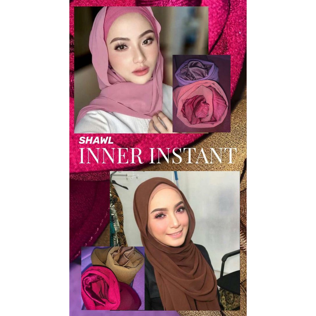 READY STOCK SHAWL INNER INSTANT/SHAWL HIDYA/SHAWL VIRAL | Shopee Malaysia
