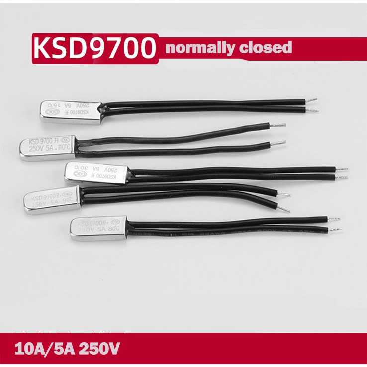 KSD9700 10A 250V Temperature Switch Normally close thermal protector thermal fuse | Shopee Malaysia