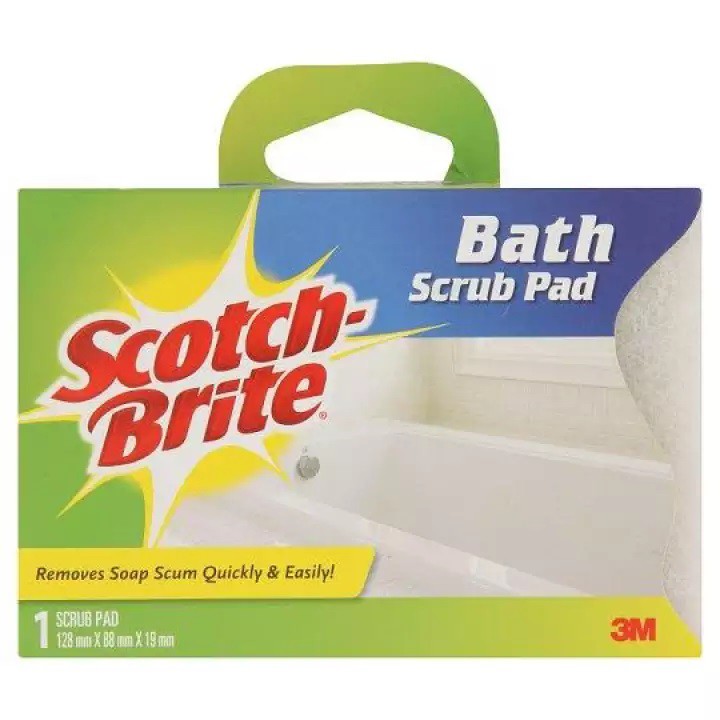 3M Scotch Brite 6623 Bath Scrub Pad Ceramic Tile Glass Door Fiberglass ...