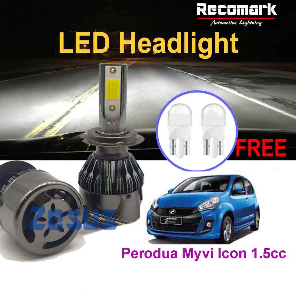 2 Pcs x LED Zesus Lampu Zen 4 Bosch Osram Headlamp Bulb 6000K H11 ...