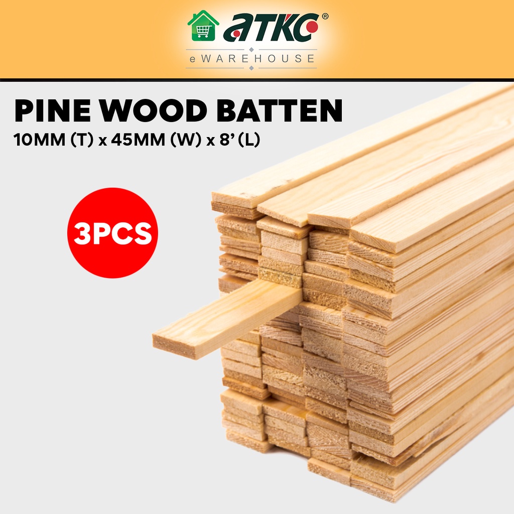 [Kuala Lumpur & Lembah Klang Sahaja] [3PCS] Batten Kayu Kayu Pine Sedia ...
