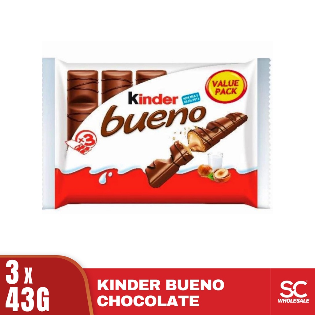 Kinder Bueno Original Chocolate Value Pack 3 x 43g | Shopee Malaysia