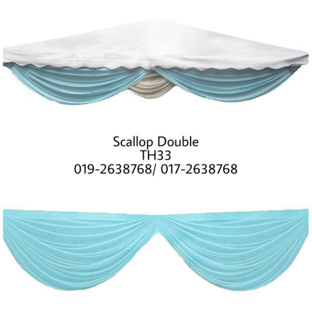 Canopy Scallop Double suit for 18F*18F & 20F*20F kanopi. | Shopee Malaysia