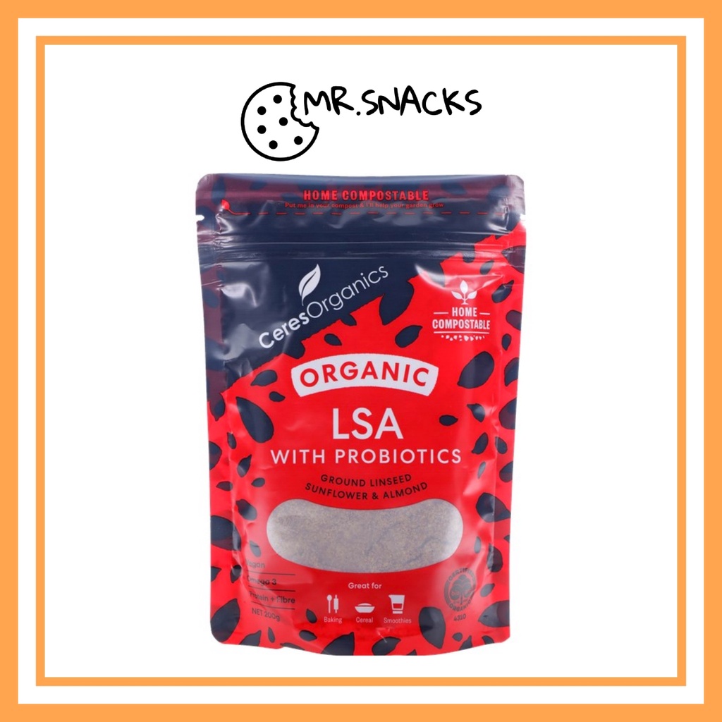 Ceres Organics LSA with Probiotics 200g (Ground Linseed, Sunflower ...