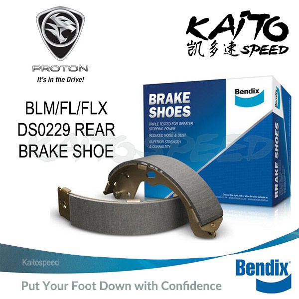 Bendix Proton BLM FL FLX Rear Brake Shoe DS0229 | Shopee Malaysia