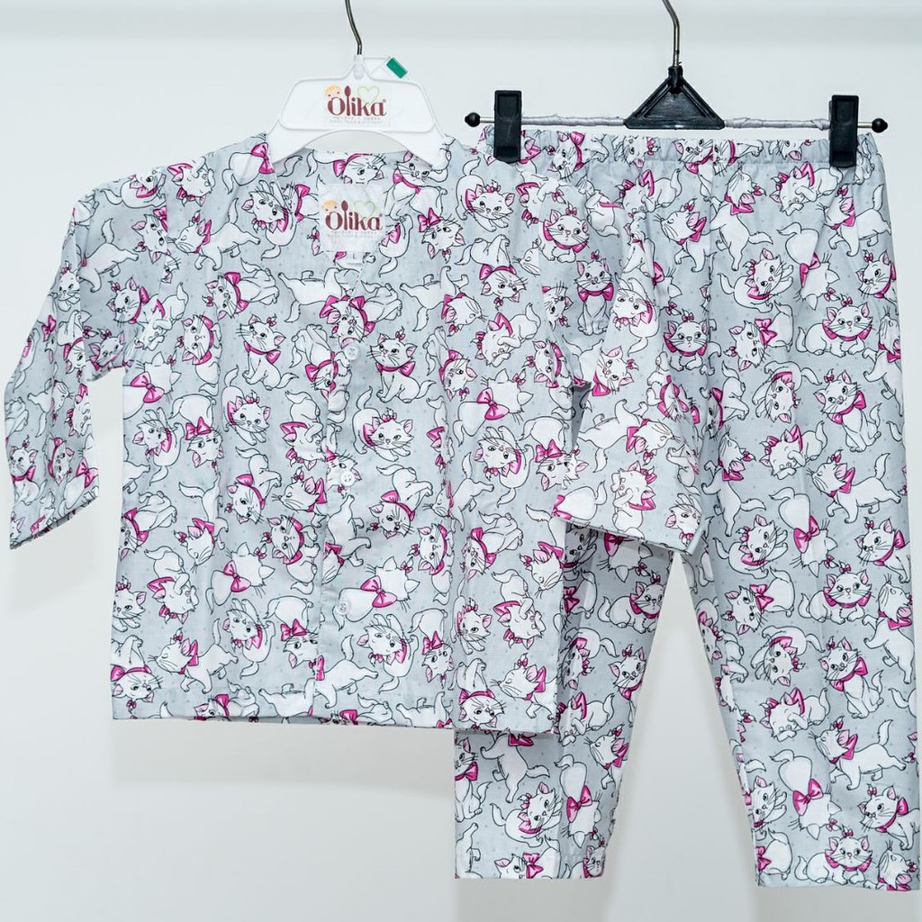 MARIE CATS GRAY Pajamas (ML) | Shopee Malaysia