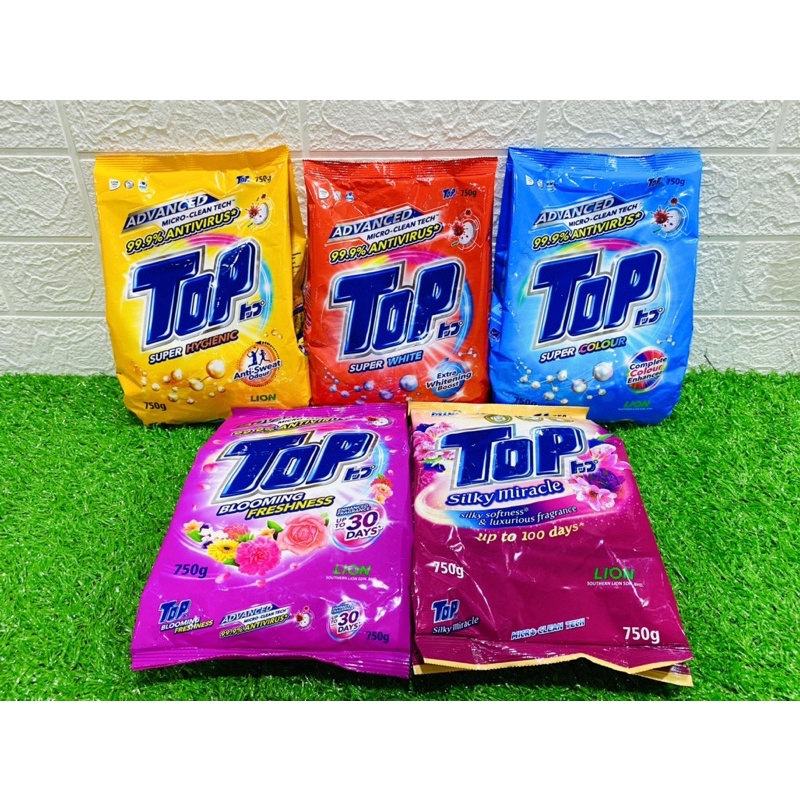 TOP ADVANCED MICRO-CLEAN TECH DETERGENT POWDER 750g [Laundry Powder Detergent] [Serbuk Pencuci ...