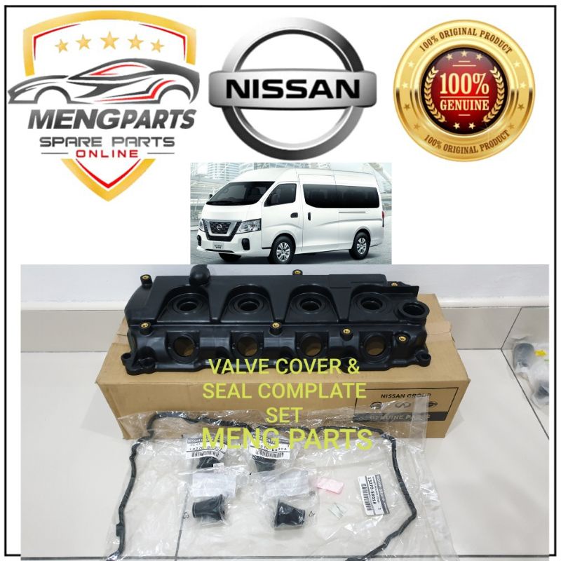 ORIGINAL NISSAN URVAN E26 NV350 VALVE COVER ASSY & VALVE GASKET GASKET & INJECTOR SEAL 13264 ...