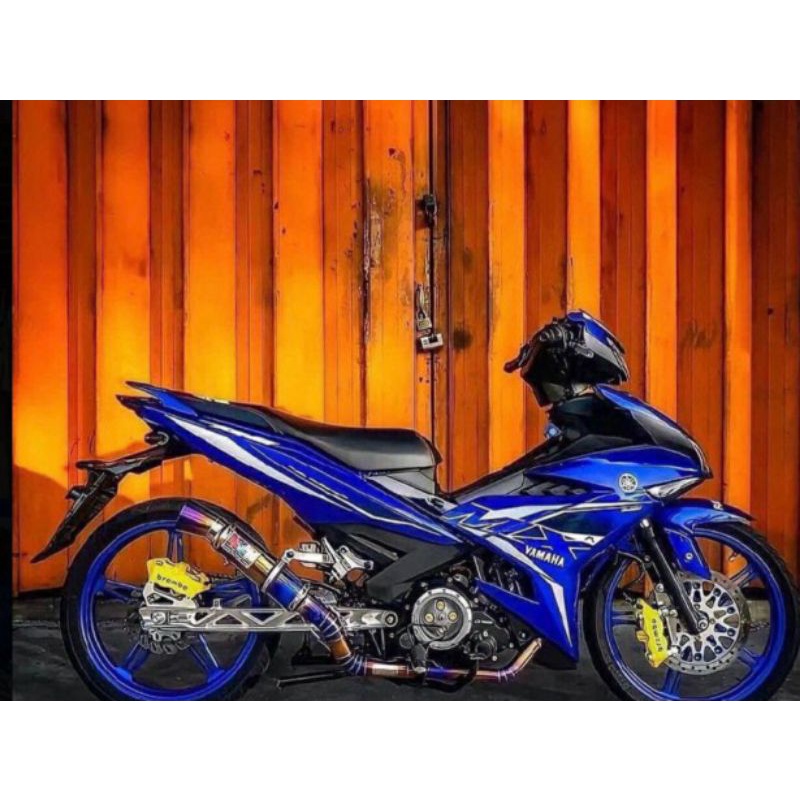 COVERSET Y15 V1 DAN V2 MX KING BIRU CUSTOM🔥 | Shopee Malaysia