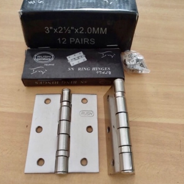 HITAM 3" inch RUSH box BLACK DOOR Window HINGE DOOR Window hinges 3 ...