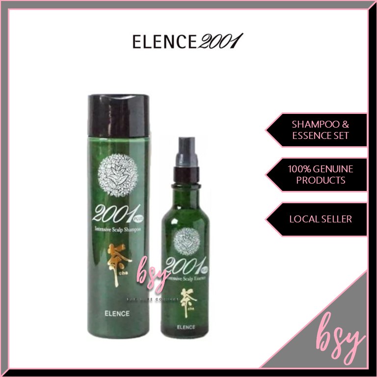 ELENCE 2001 PLUS Green Tea Intensive Scalp Shampoo 320ml + Scalp Essence 63ml | Shopee Malaysia