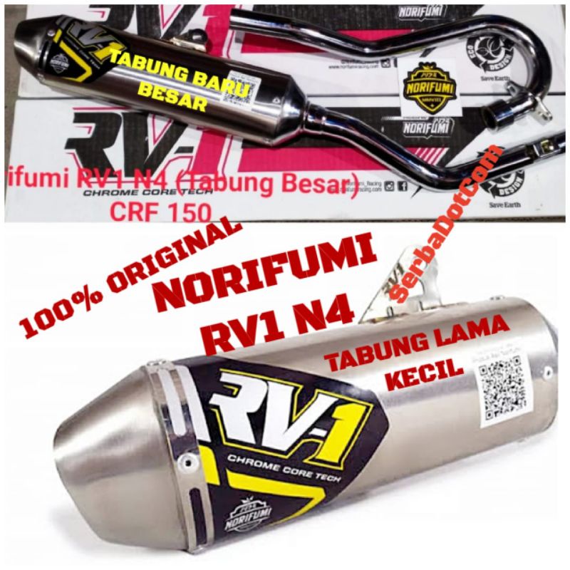 Norifumi RV1 N4 KLX 150 KLX50 CRF 150 CRF150 ORIGINAL SILINCER Old Tube ...