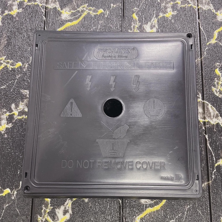 Earth black cover base earthing box pvc earth chamber conseal below ...