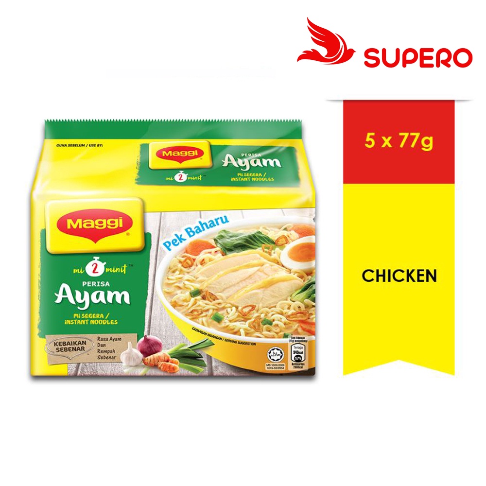 MAGGI 2 MINUTE AYAM INSTANT NOODLES 5x79G | Shopee Malaysia