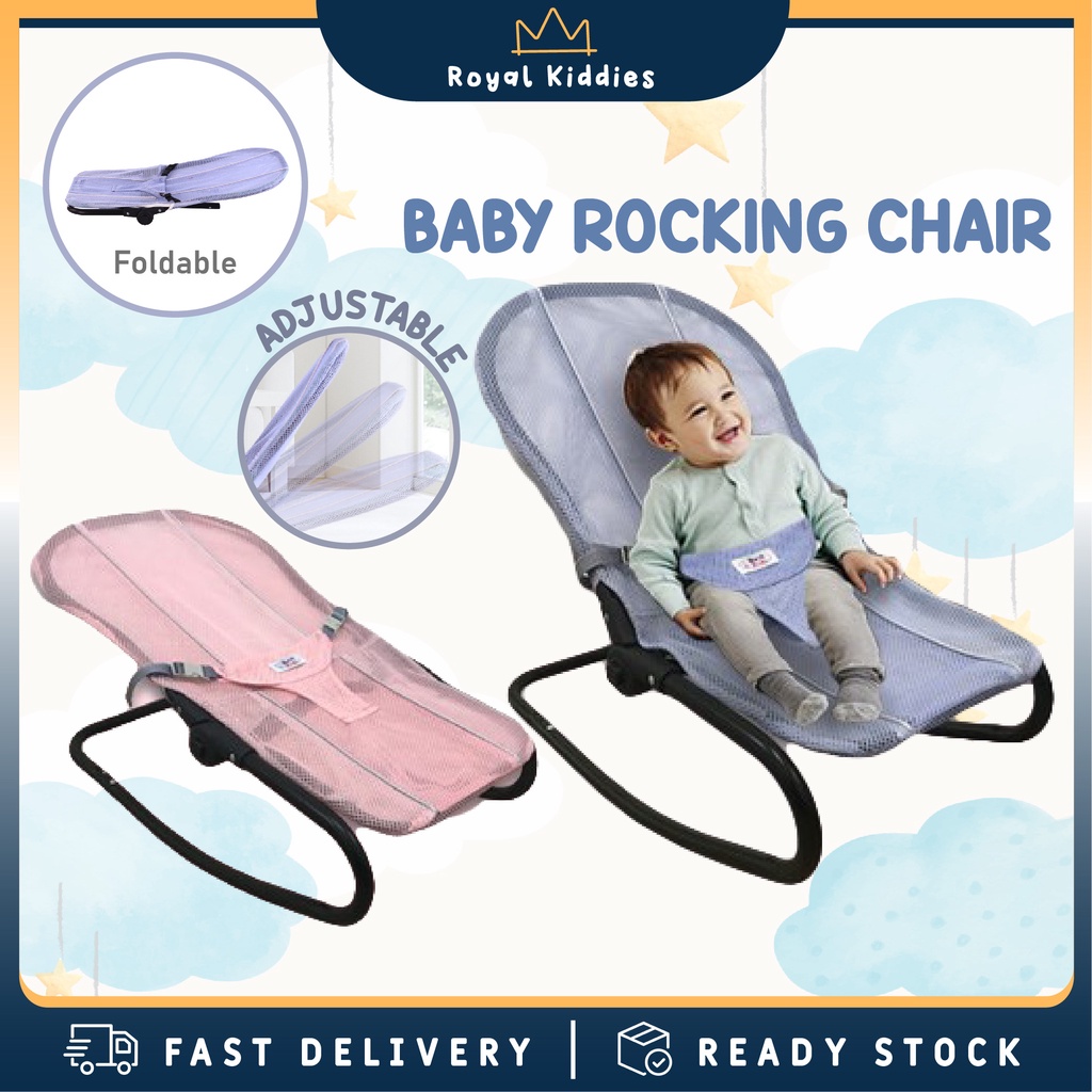 [READY STOCK] Baby Rocker Bouncer Chair Foldable Adjustable Rocking ...