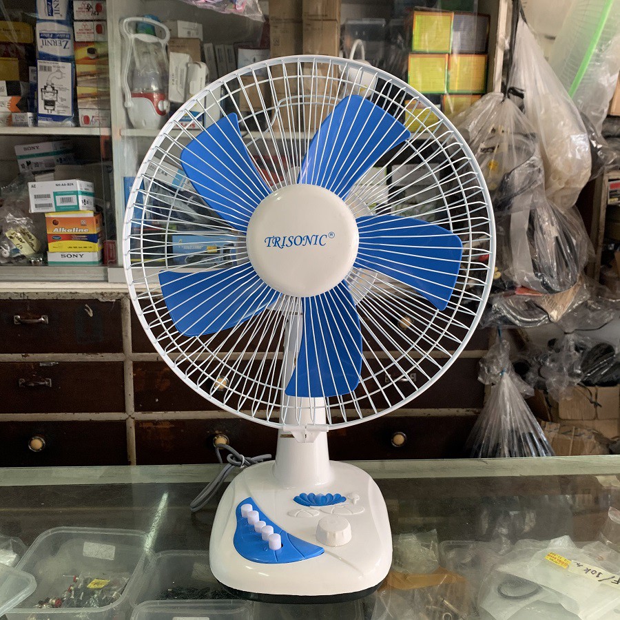 Deskfan DESK FAN TABLE FAN 12IN 12 INCH TRISONIC TRISONIC SITTING FAN ...