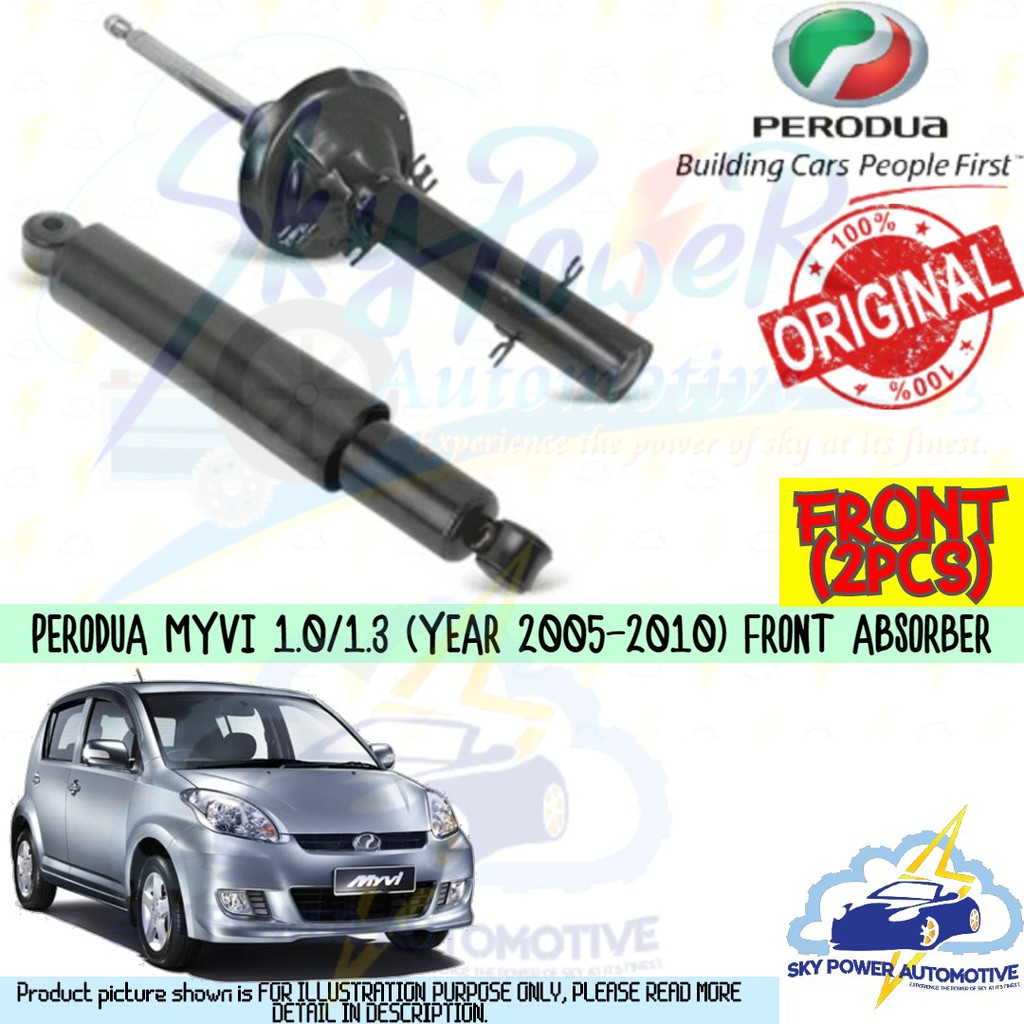PERODUA MYVI 1.0/1.3 (YEAR 2005-2010) (D13G/D73A) 100% ORIGINAL SHOCK ABSORBER (FRONT 2PCS ...